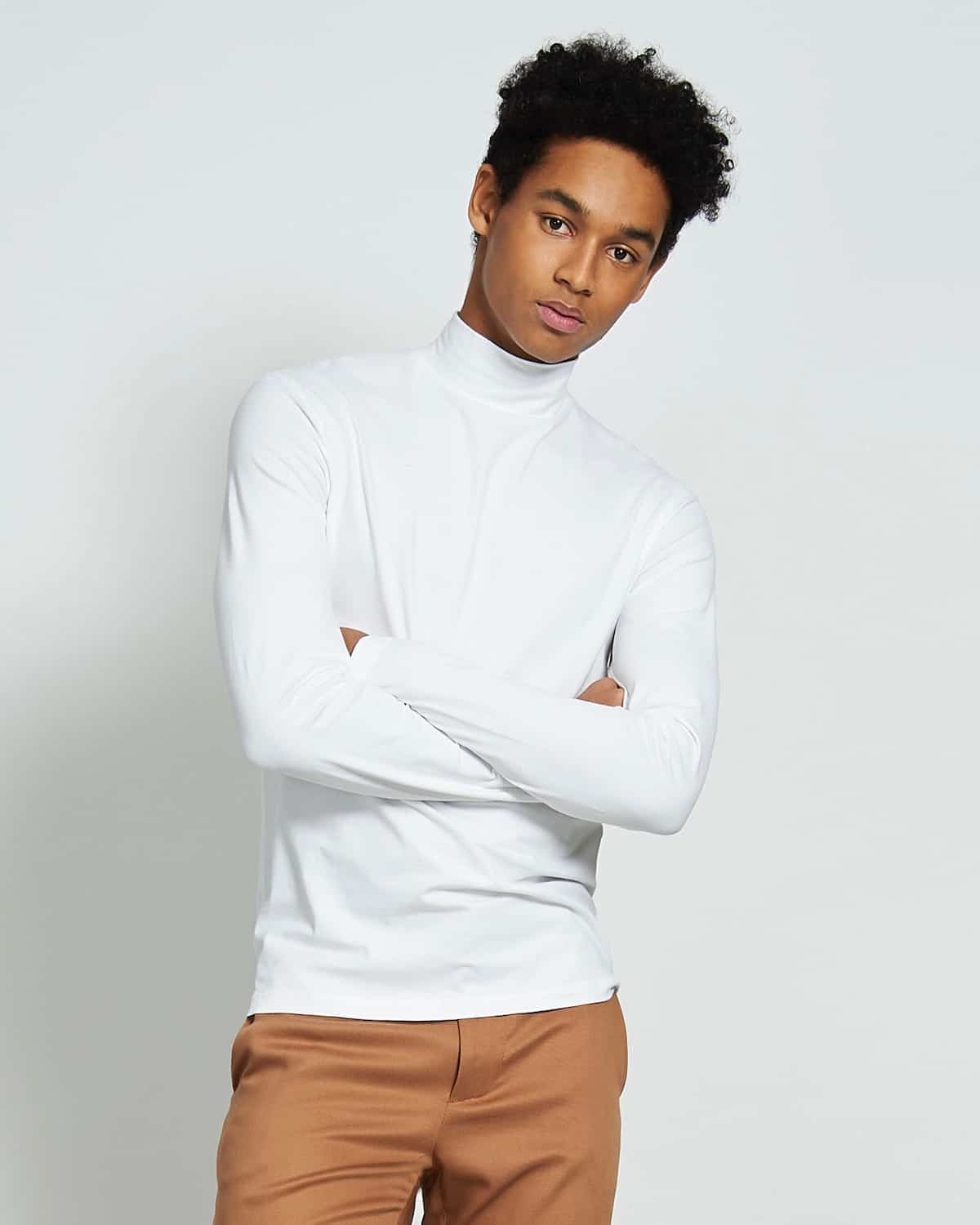 Mio Turtleneck Sweater White - Shop Sustainably on EARTHKIND